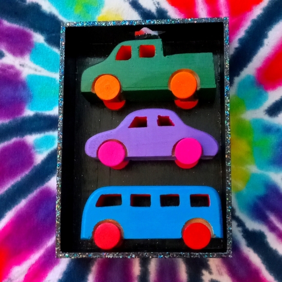 Artisan | Toys | Hand Painted Wooden Toy Vehicles | Poshmark